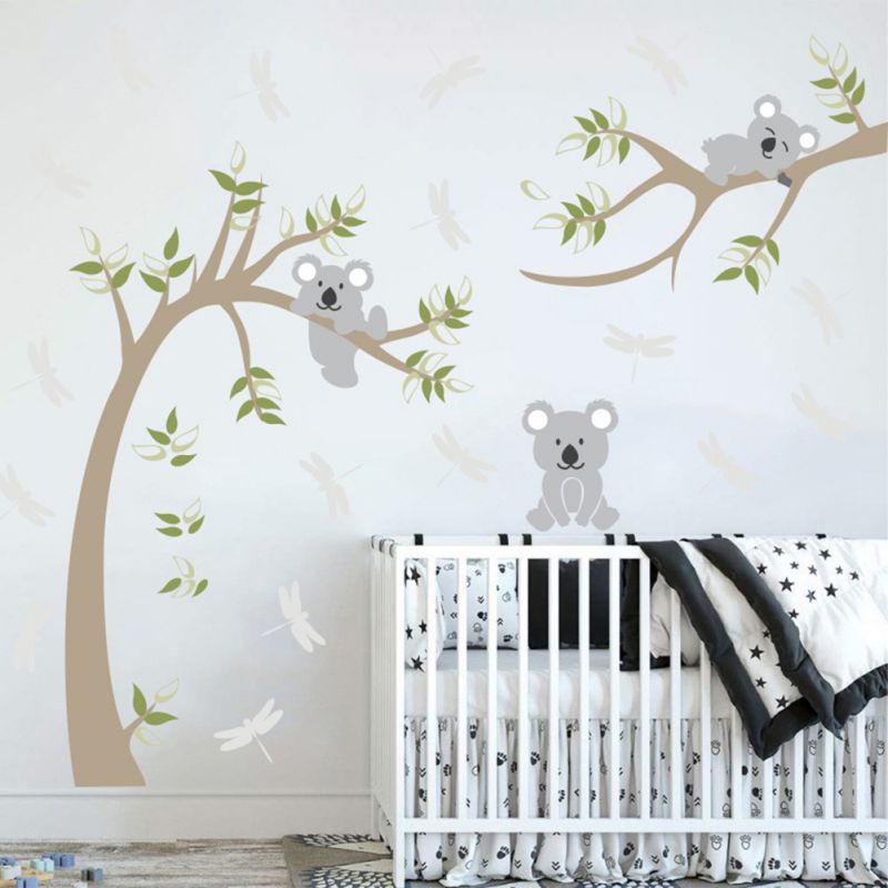 Cartoon Koala Wall Decor Stickers For Kids Room Ba... – Grandado