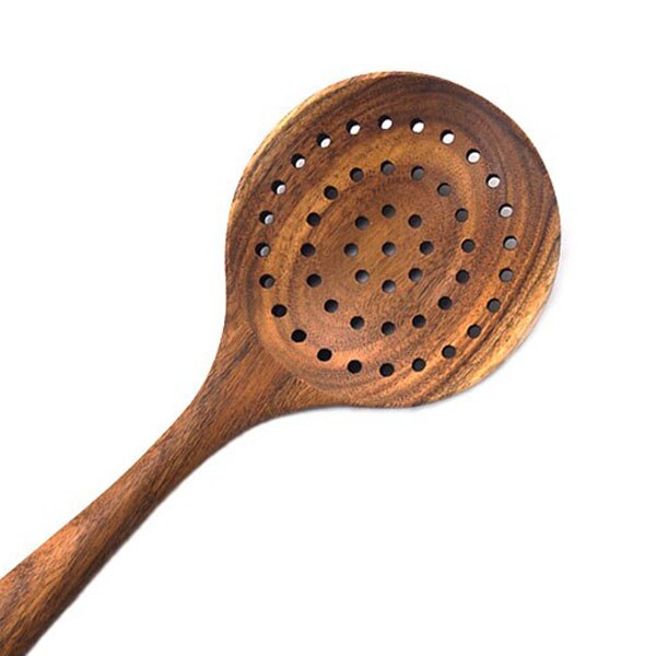 Teak Wood Spoon Long Handle Spoon Ladle Big Rice P... – Grandado