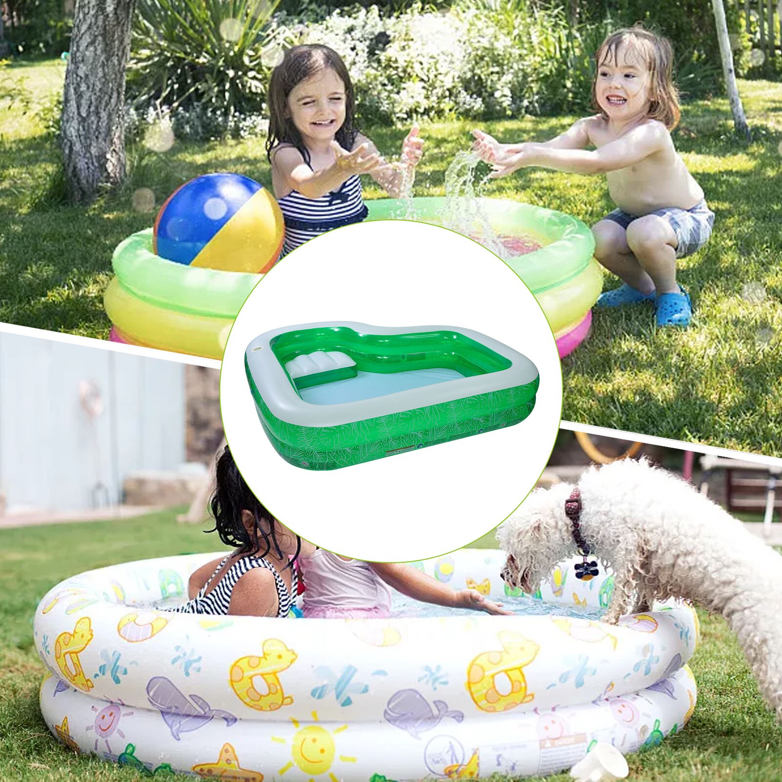 Large Size Inflatable L Shape Swimming Pool Thicke... – Grandado
