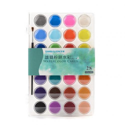 12/16/28/36 Colors Pigment Solid Watercolor Paint ... – Grandado