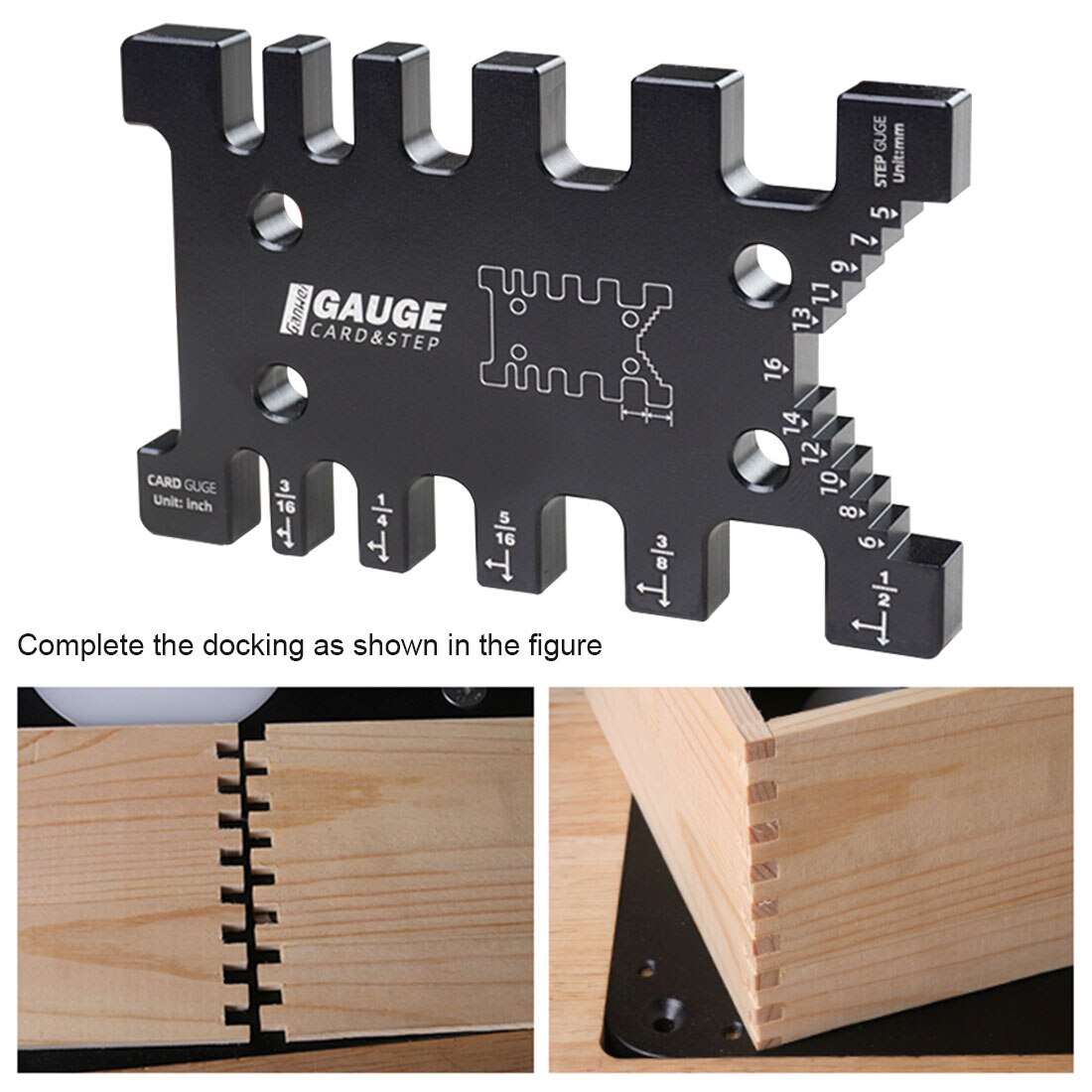 Metric Imperial Card Gauge Houtbewerking Tenon Sch... – Grandado
