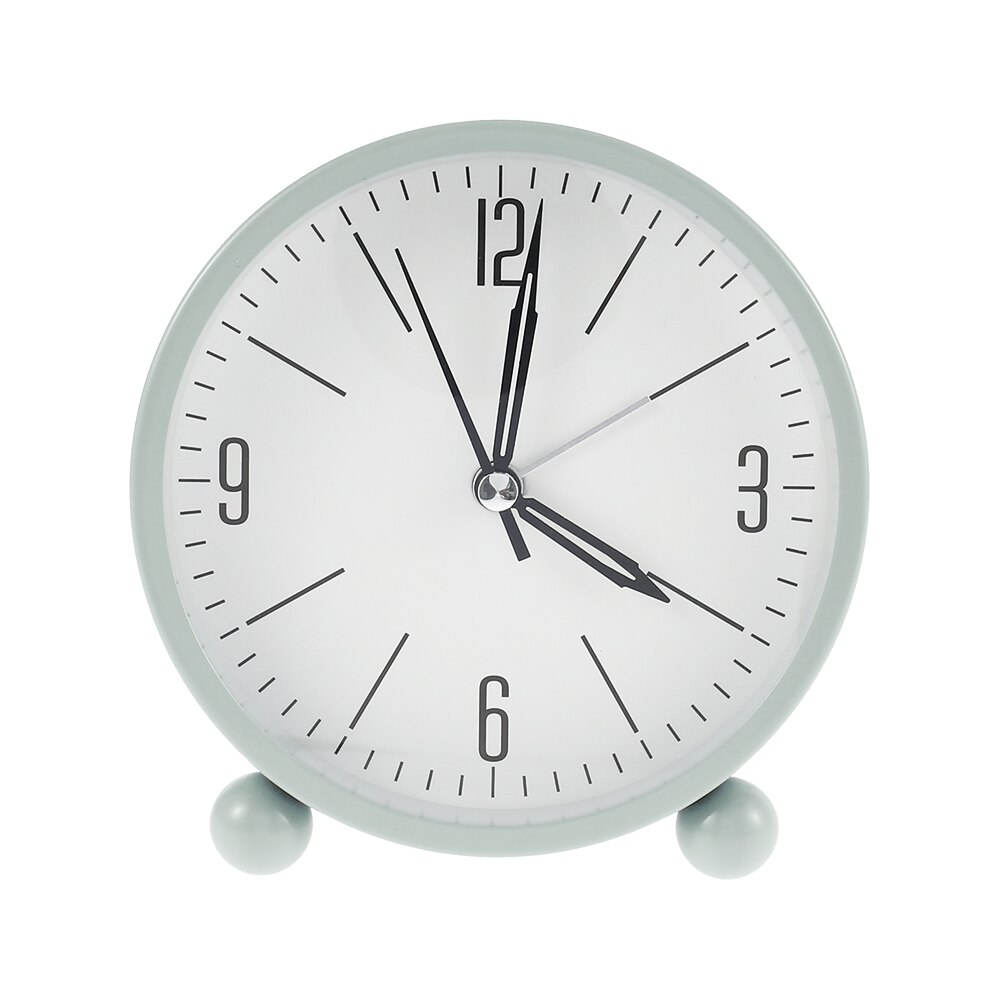 Square Round Small Alarm Clock Snooze Silent Sweep... – Grandado