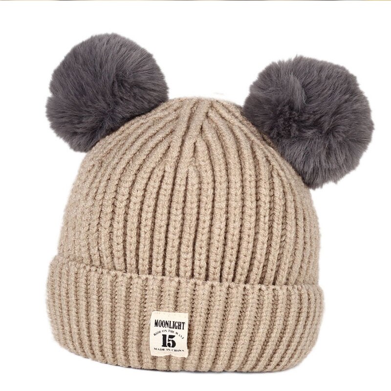 Mutsen Baby Hat Pompon Winter Kinderen Hoed Gebrei... – Grandado