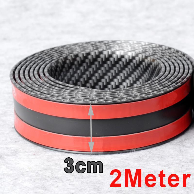 Carbon Fiber Rubber Moulding Strip Car Door Sill S... – Grandado