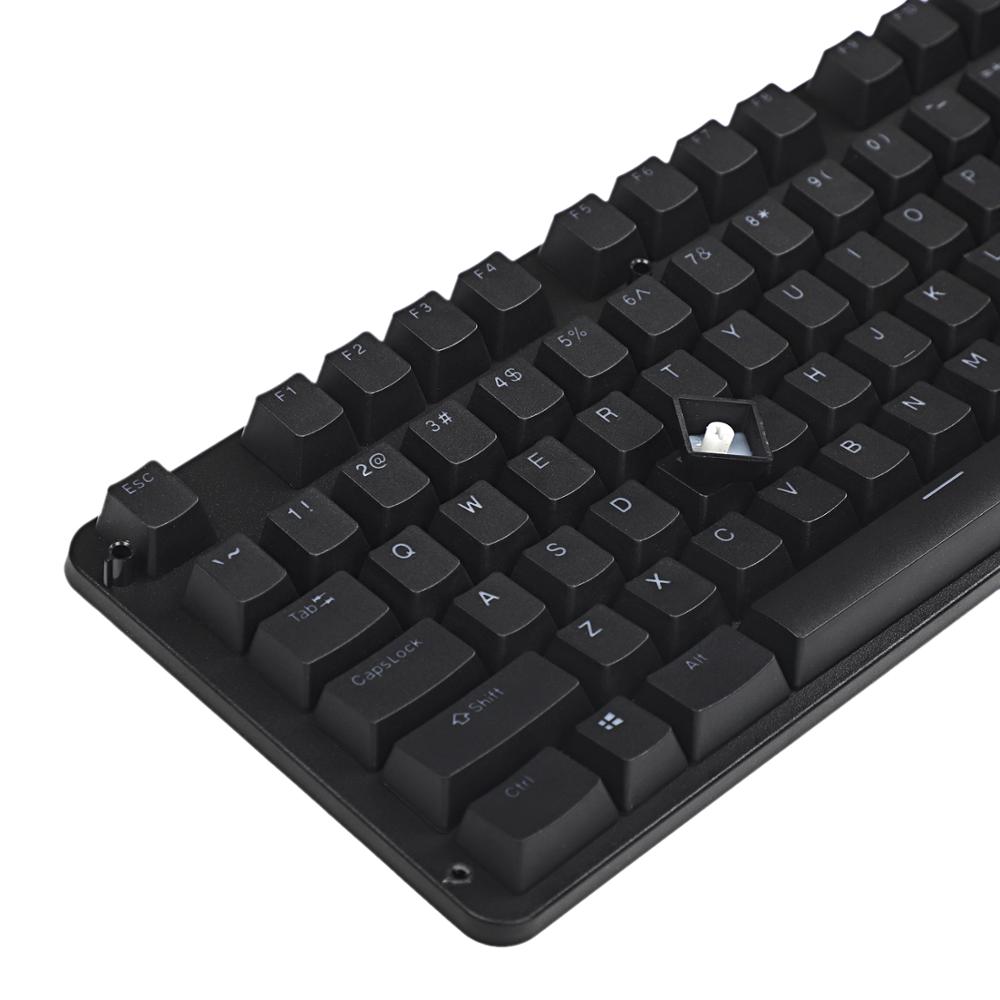 YMDK PBT Black White OEM Profile 108 Key Douhle Sh... – Grandado