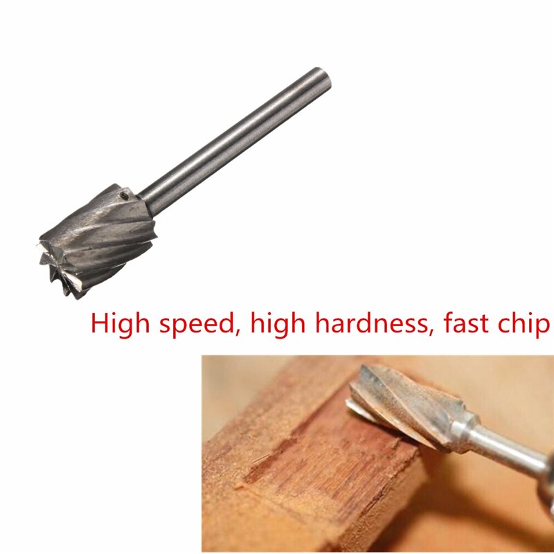 10pcs 1/8 Inch Shank Milling Rotary File Burrs Bit Set Wood Carving ...