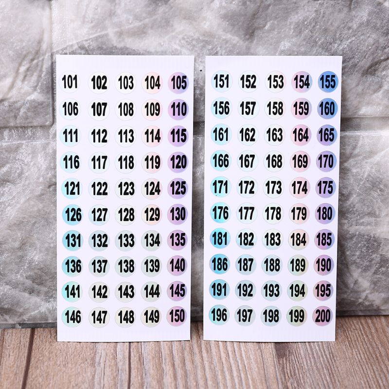 8Mm Label Nummers 1 Tot 200 Lijm Stickers Teken Vo... – Grandado
