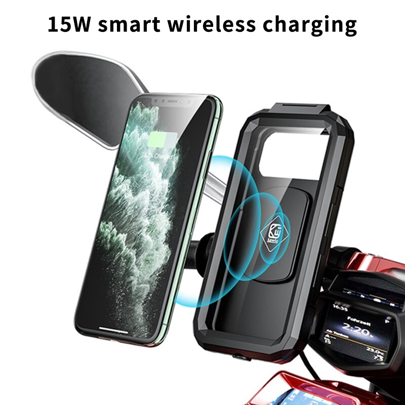 Upgraded Wireless Charging Motorcycle Bike Phone S... – Grandado