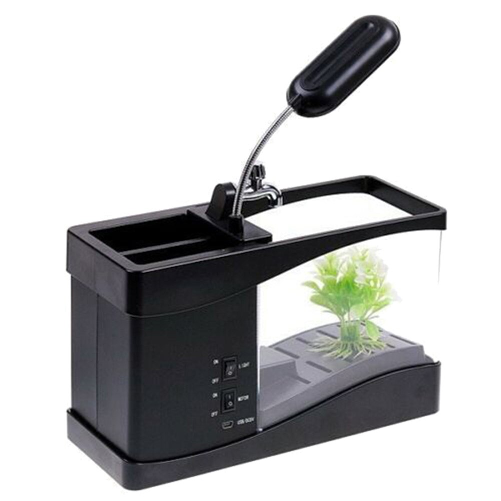 Usb desktop mini akvarium akvarium led lampe lys l... – Grandado