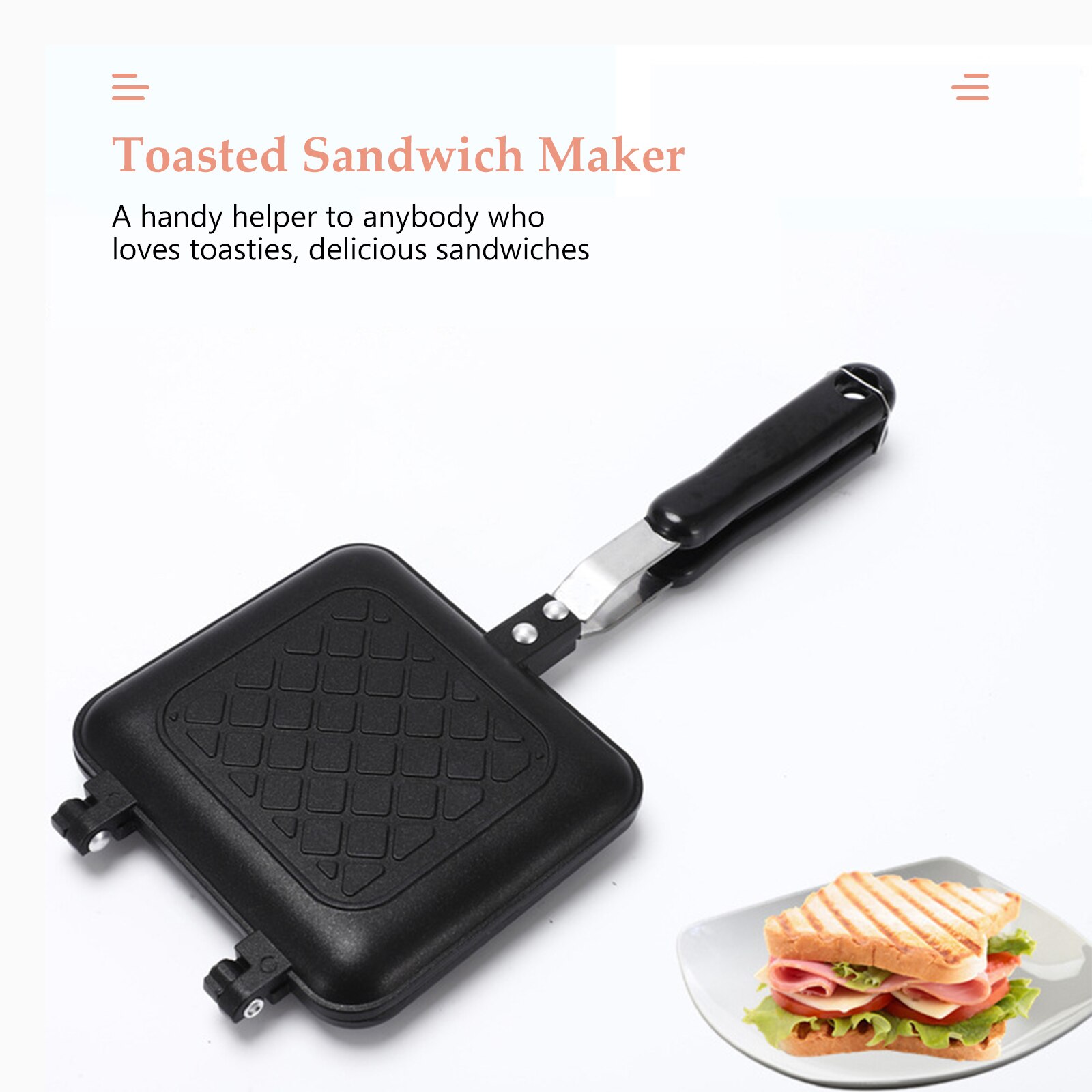 Electric Sandwich Maker Breakfast Machine Waffle M... – Grandado