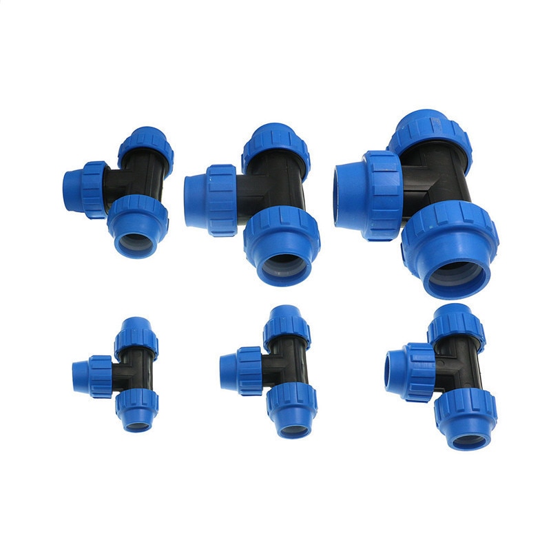 1pc HDPE Compression Equal Tee Plastic Irrigation ... – Grandado
