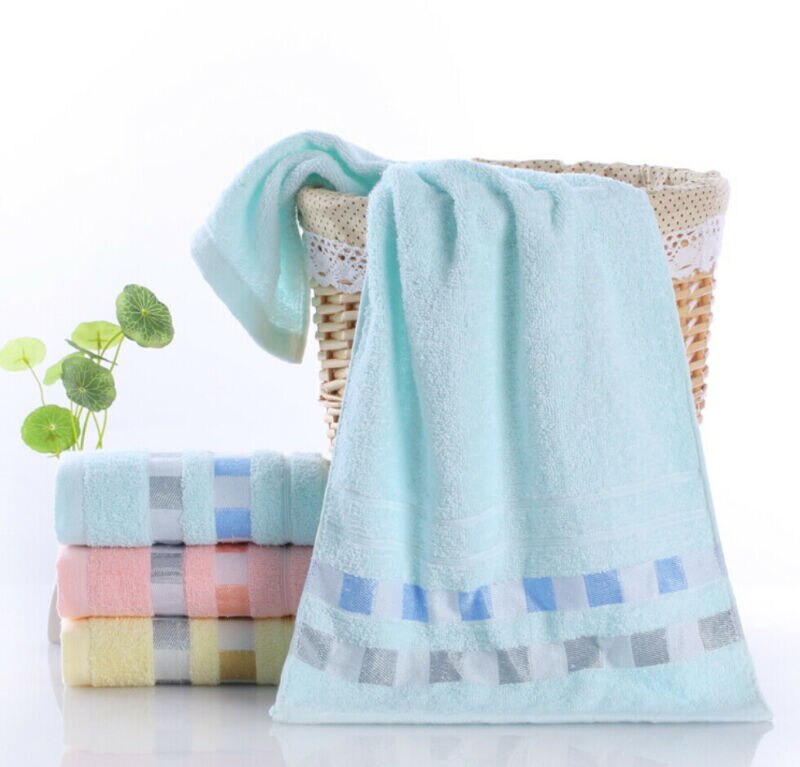 1Pc 77x33 cm Zachte Katoenen Badhanddoek Streep Ba... – Grandado