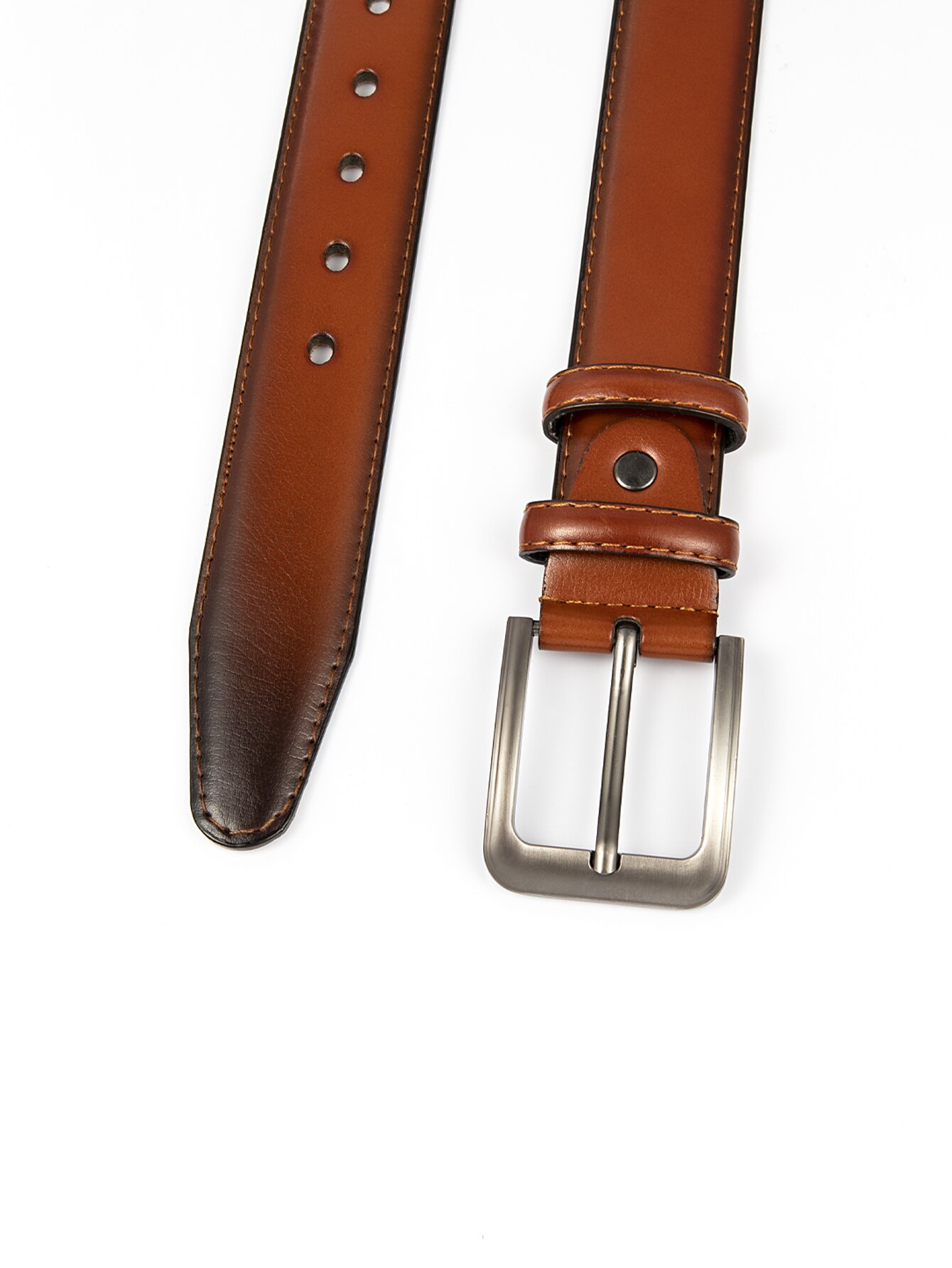 Square Buckle Brown Men's Belt – Vicedeal