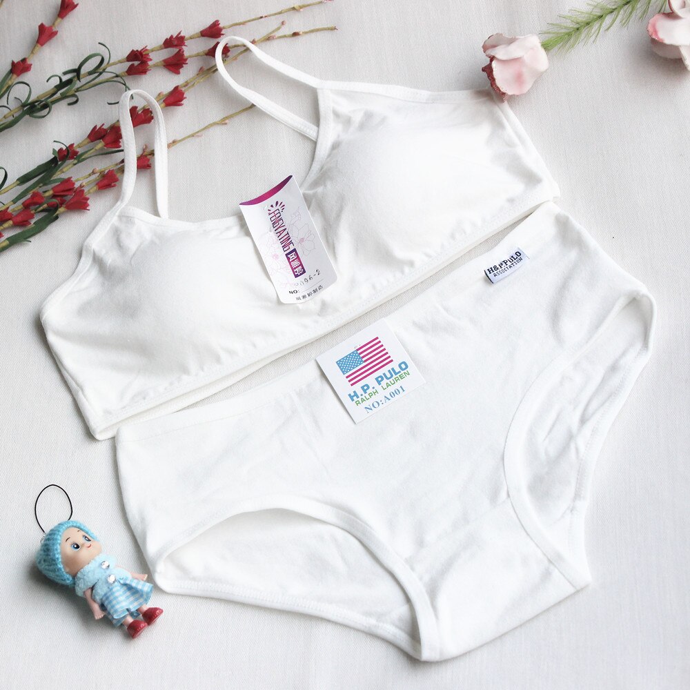 Schoolchildren Girls Underwear Clothing Cotton Tee... – Grandado