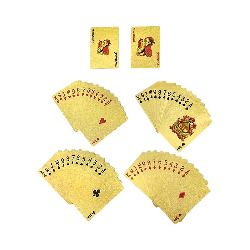 waterproof PVC plastic playing card set trend 54 p... – Grandado