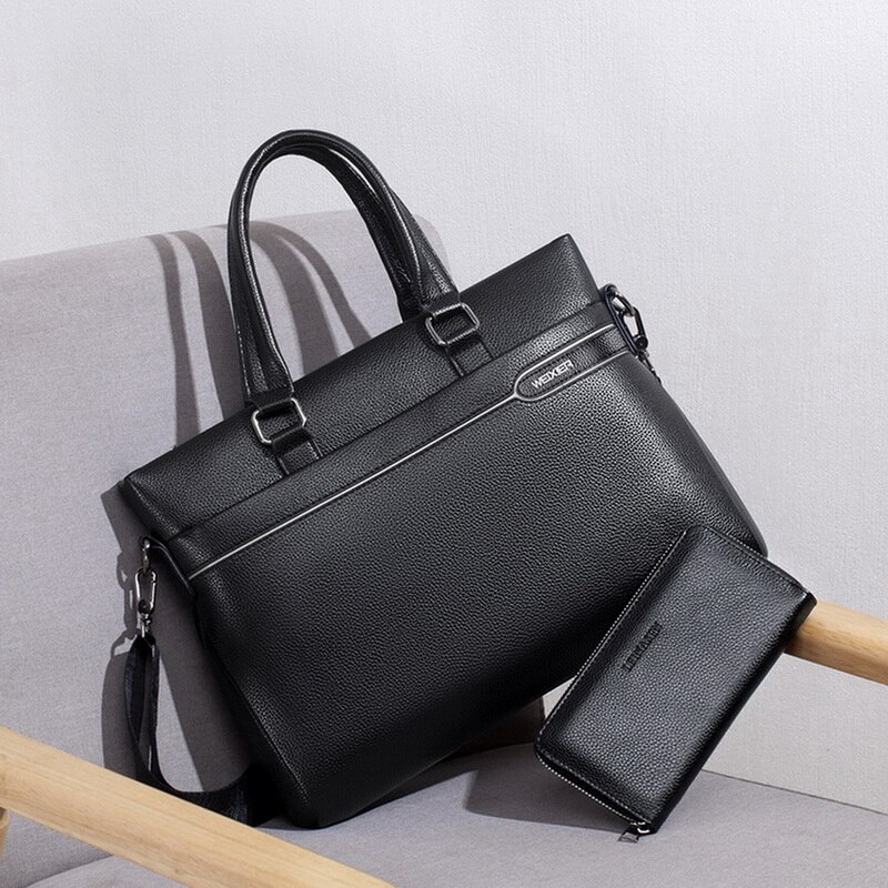 Men Laptop Handbags Brand Briefcase Totes Leather ... – Vicedeal