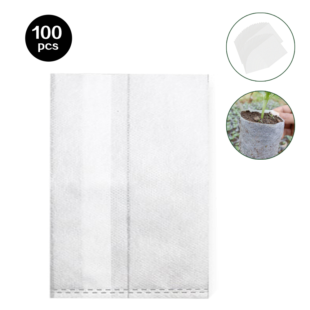 Bag Sack 100Pcs Biodegradable For Plants 2 Sizes S... – Grandado