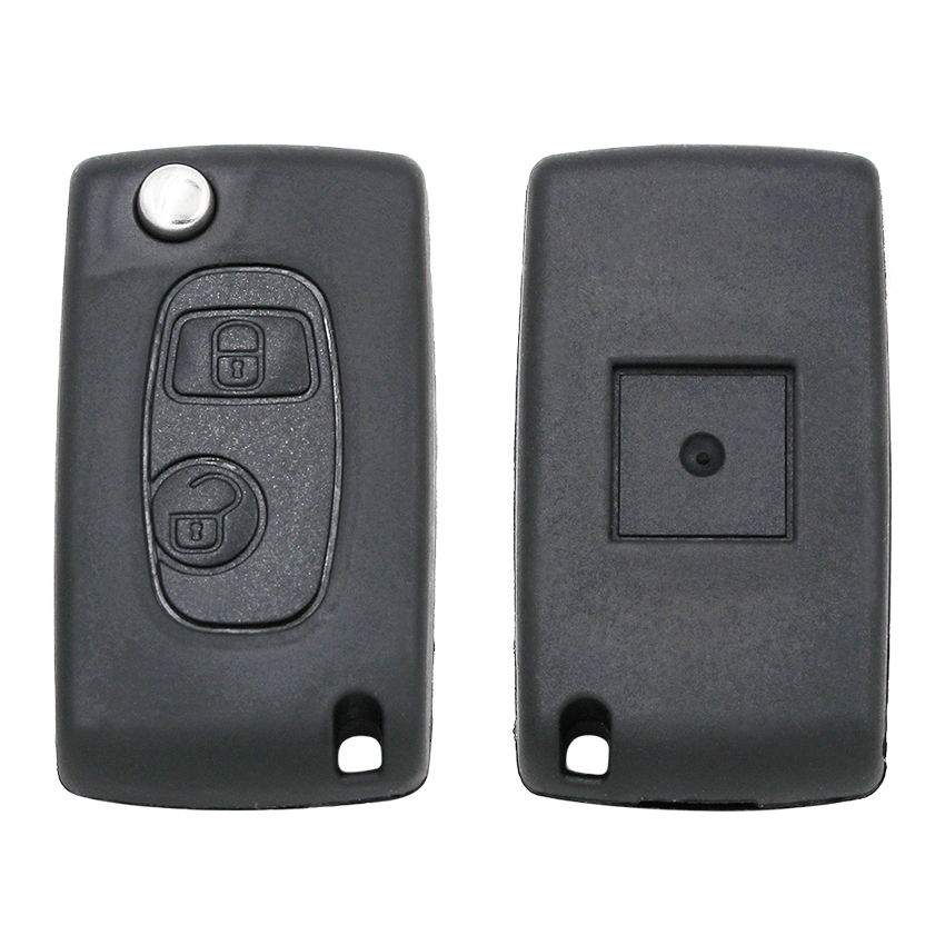 2 Buttton Flip Folding Remote Car Key Shell for PE... – Vicedeal