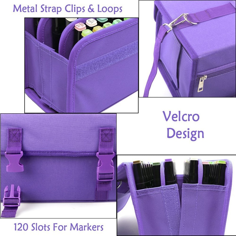 OLIKE Marker 120 Holders Organizer Case Storage fo... – Grandado