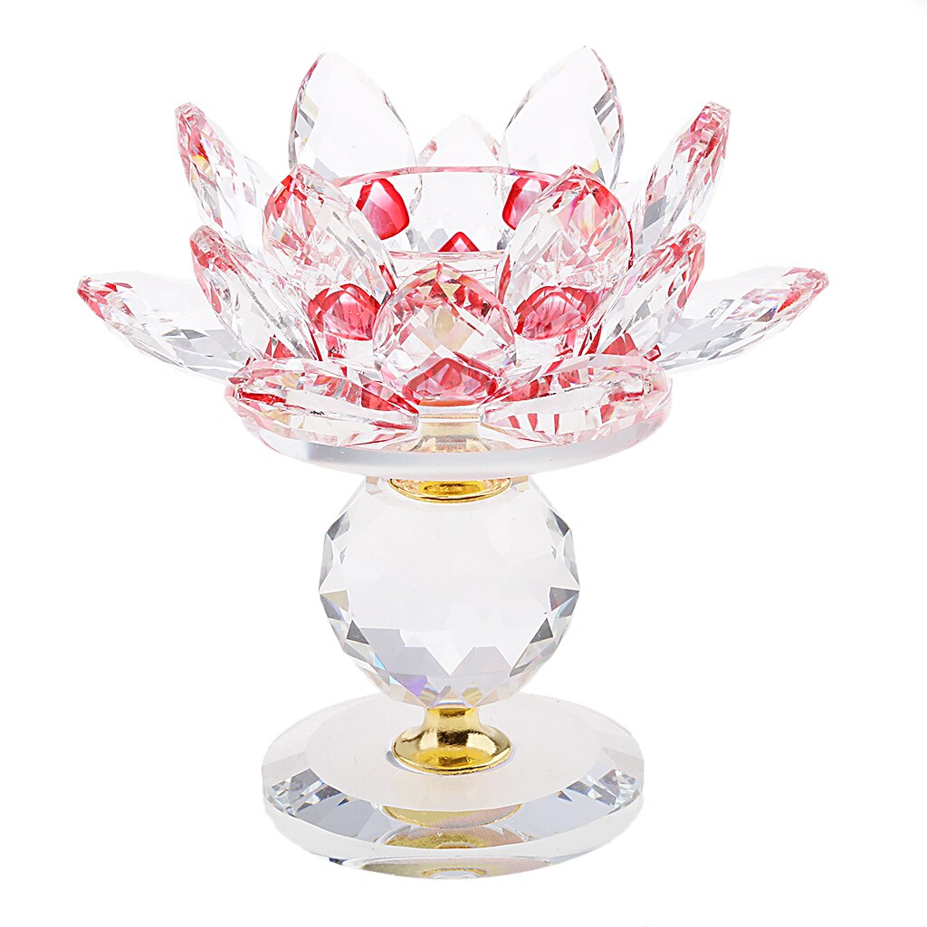 Crystal Lotus Flower Candle Holder Tealight Home T... – Grandado