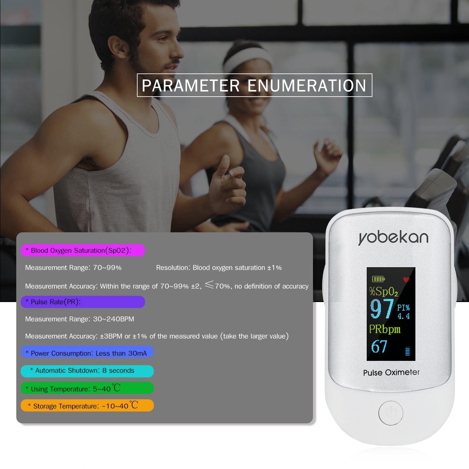 Fingertip Pulse Oximeter Pulse Oximeter Finger Pul... – Grandado