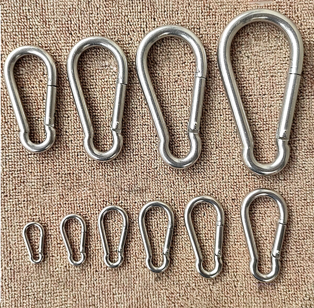 1Pcs 304 / 316 Stainless Steel Carabiner Carbine S... – Grandado