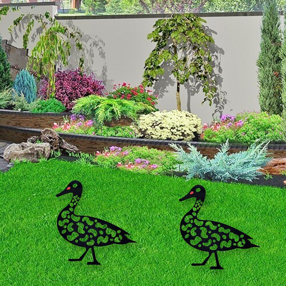 Exquisite Idyllic Duck Cute Hollow Duck Lawn Duck ... – Grandado