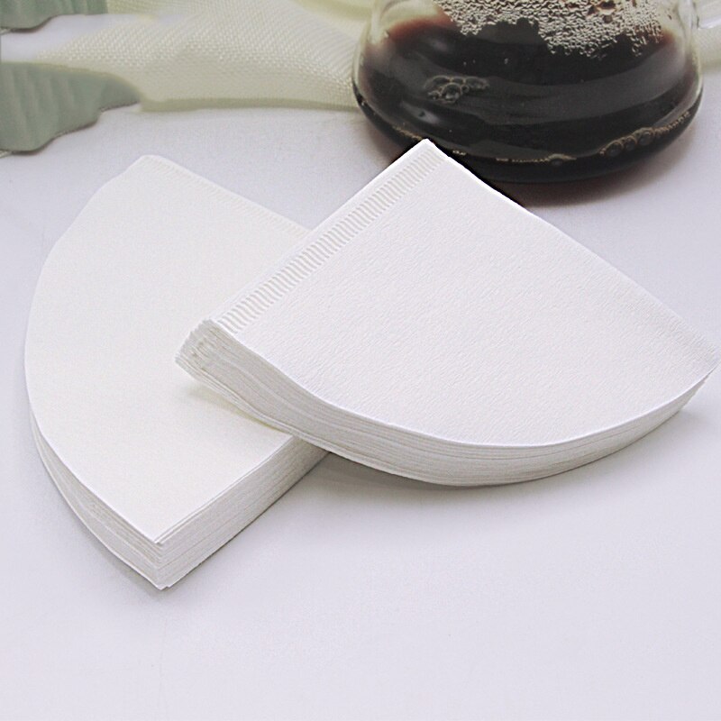 50 Pieces Wooden Hand V60 Drip Paper Coffee Filter... – Grandado