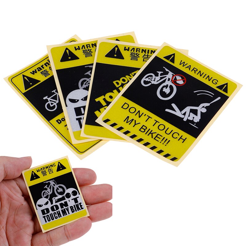 1pc DONT TOUCH MY BIKE Bicycle Warning Sticker Wat... – Grandado