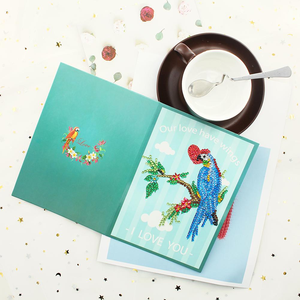 6pcs 5D DIY Diamond Mosaic Greeting Cards Birthday... – Grandado