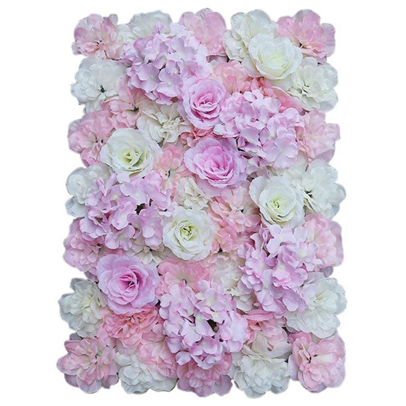 Artificial silk flower wall, DIY wedding home stre... – Vicedeal