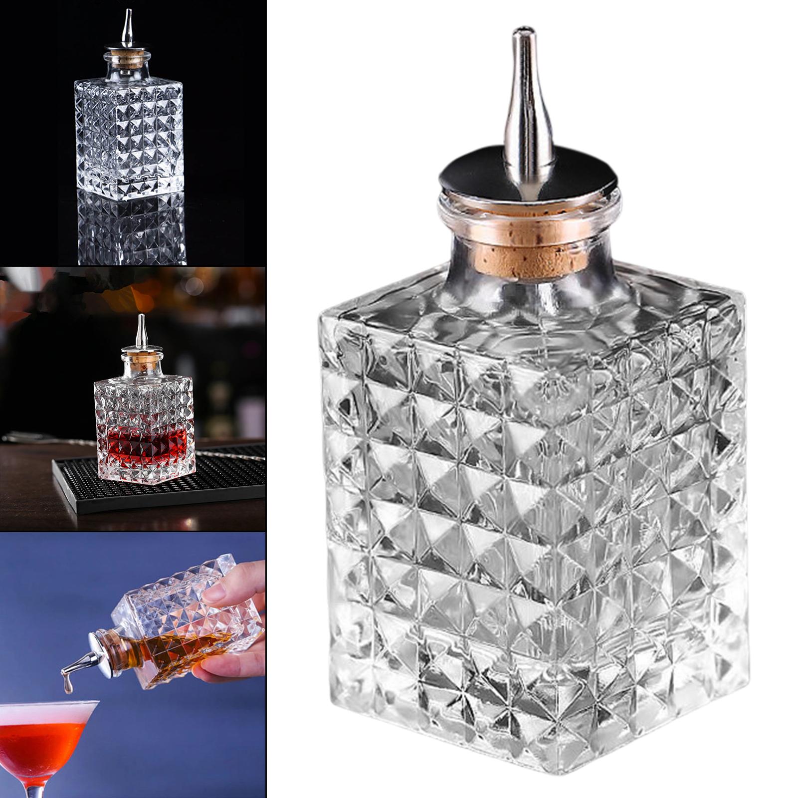 Glass Bitter Bottle Display Wine Bottle Bartender ... – Vicedeal