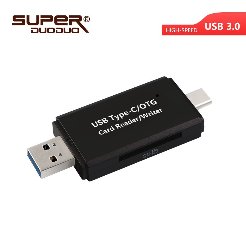High-speed USB 3.0 Type C 2 In 1 OTG Card Reader U... – Grandado