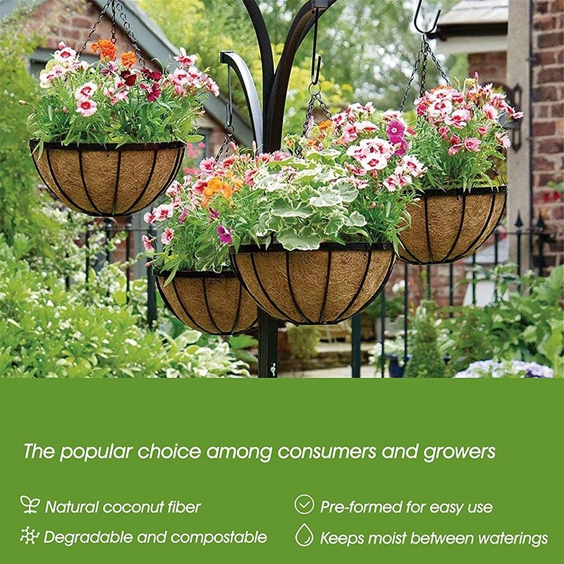 Hanging Baskets Coconut Fiber Planters, Coconut Fi... – Grandado