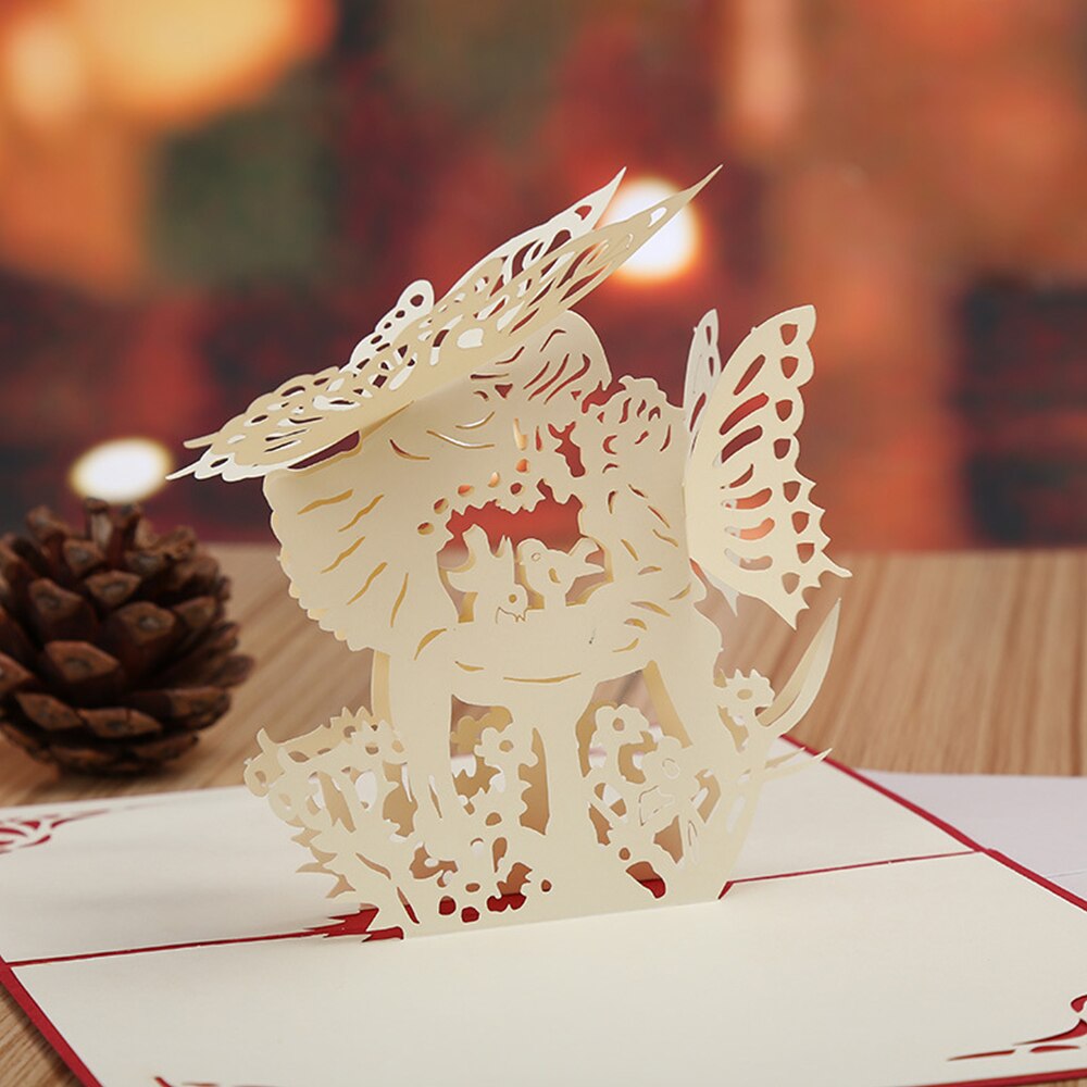 3D greeting Valentine's Day Cards Cherry Tree Card... – Vicedeal