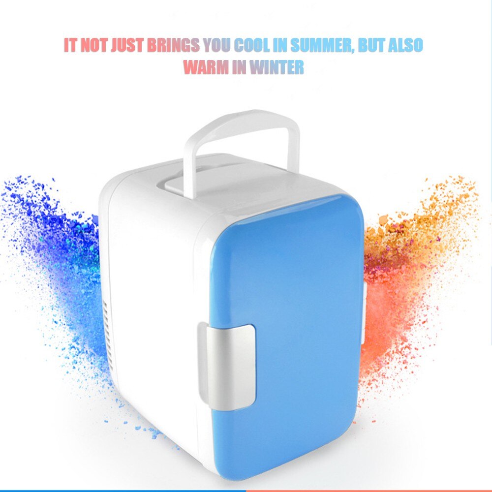 4L Mini Car Fridge Freezer Cooler Warm Use 12V Por... – Grandado