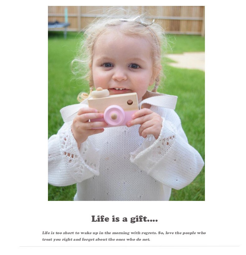 Leuke Houten Camera Baby Kids Opknoping Camera Fot... – Grandado