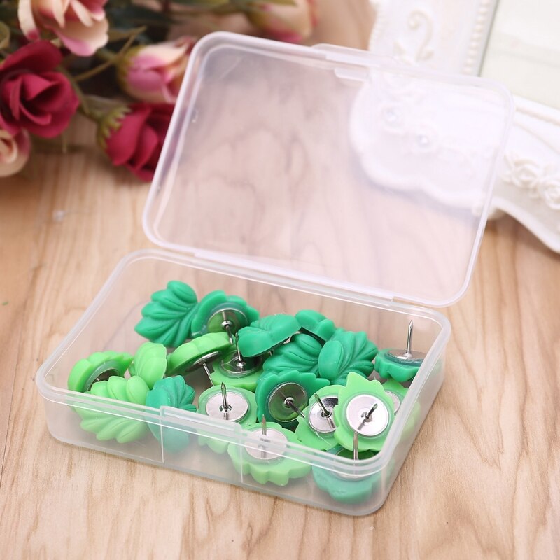 20pcs Leaf Push Pins Office Decorative Thumbtacks ... – Grandado