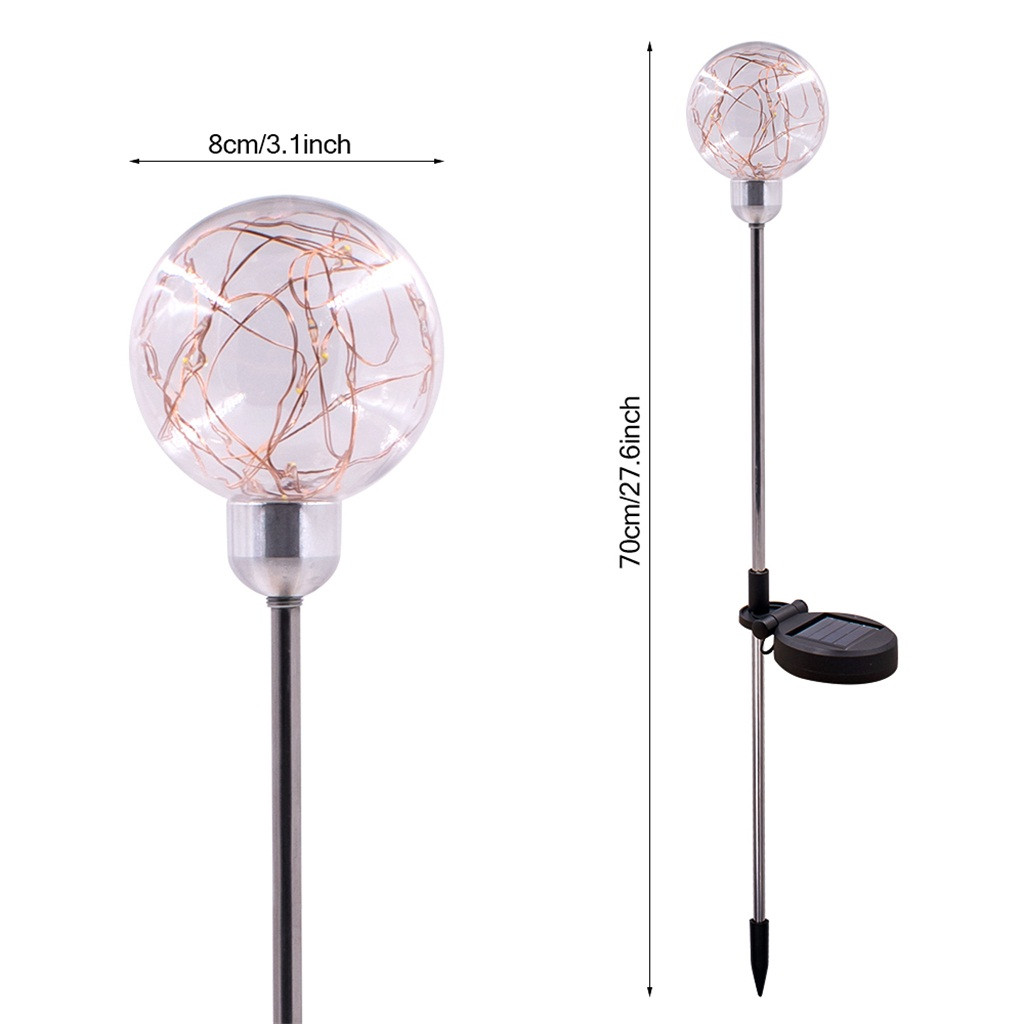 LED Solar Power Outdoor Ball Light Garden Path Yar... – Grandado