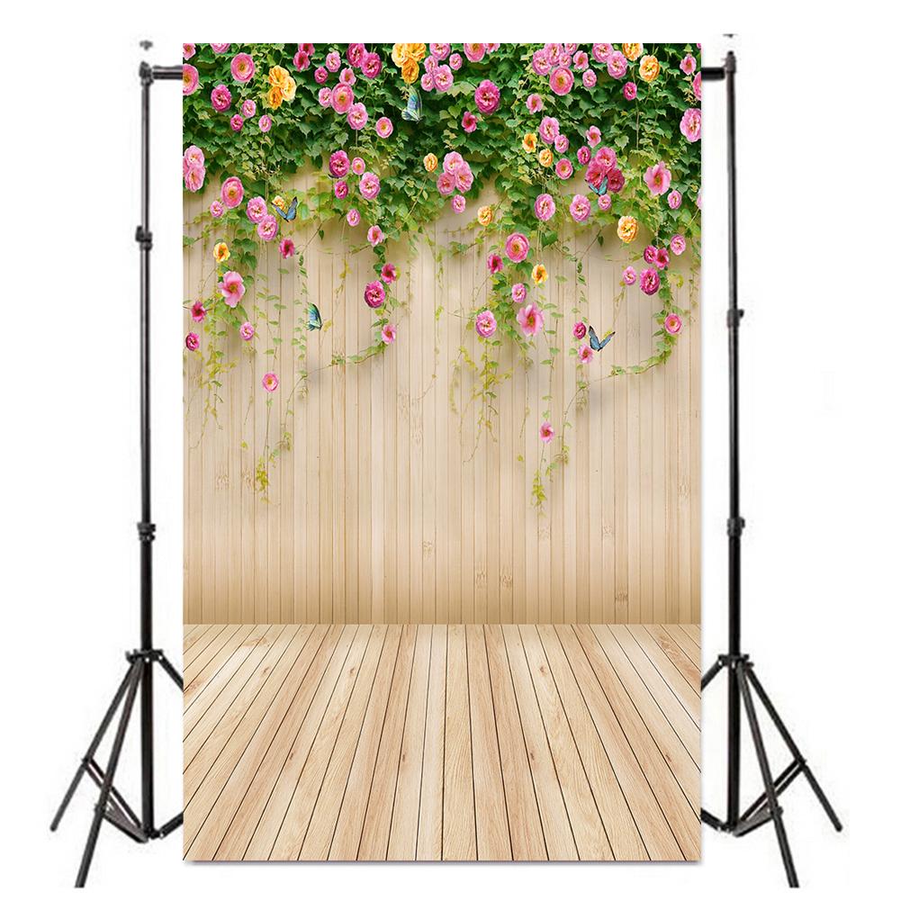 Wooden Planks Flower Photography The Colour is Nob... – Vicedeal