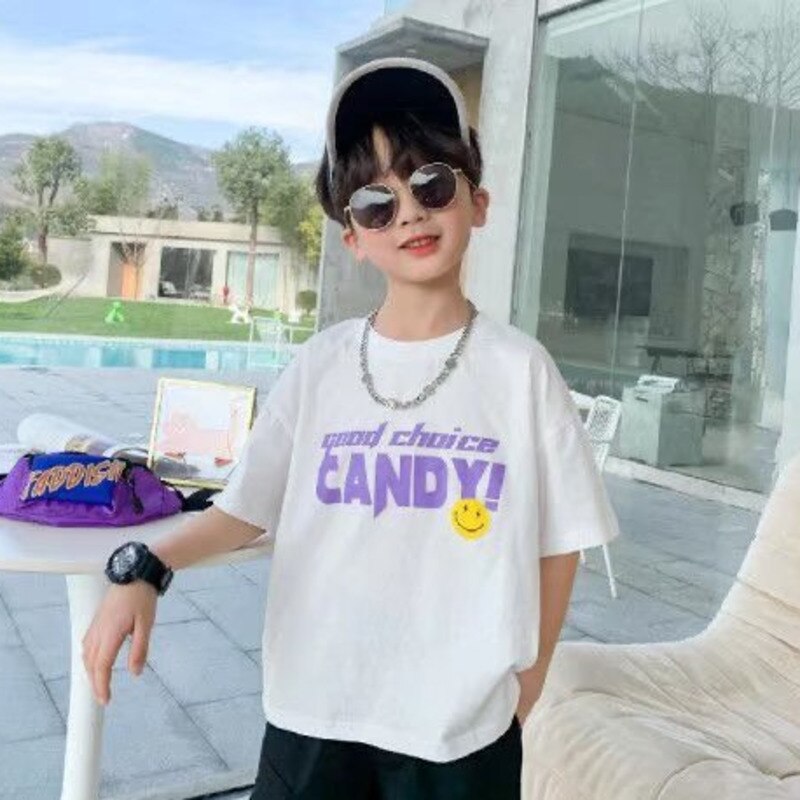 Middle School Children Summer Cotton Tide Boy Cute... – Vicedeal