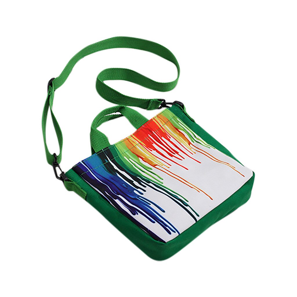 OCARDIAN Bags painted rainbow splash canvas handba... – Vicedeal