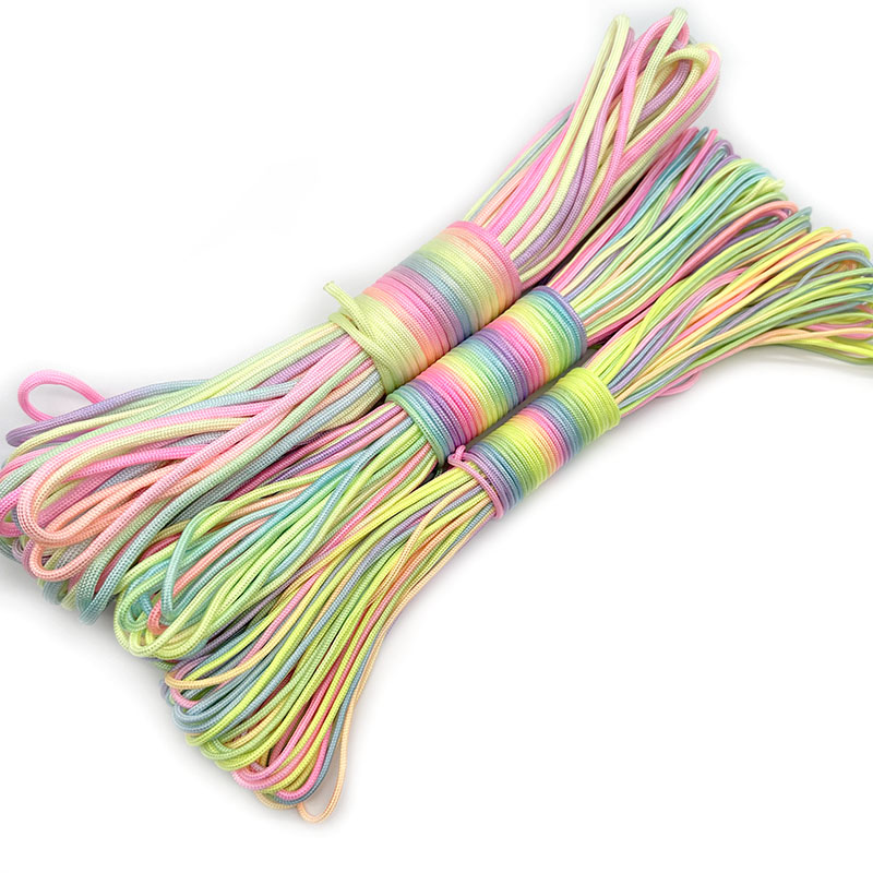 Paracord 2mm /3mm /4mm Paracord Rainbow Rope 7 Str... – Grandado