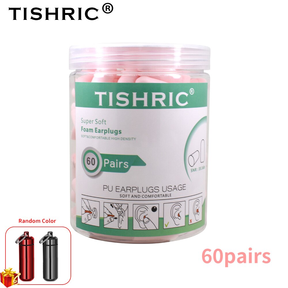 TISHRIC 30/60 pairs Ear Plugs Noise Cancelling 35.... – Grandado