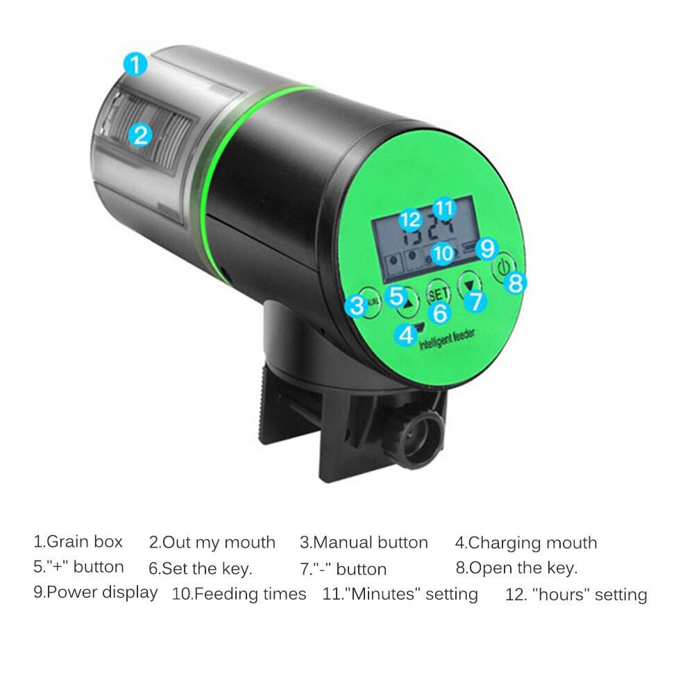 Automatic Fish Feeder Rechargeable Timer Fish Feed... – Grandado