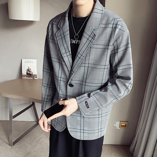 2022 Lente En Herfst Mode Mannen Casual Plaid Doub... – Vicedeal