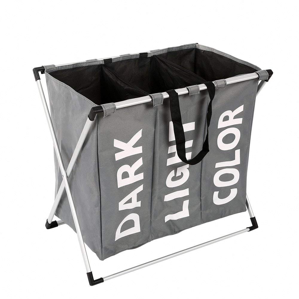 Folding Laundry Hamper Washing Storage Basket Bag ... – Vicedeal