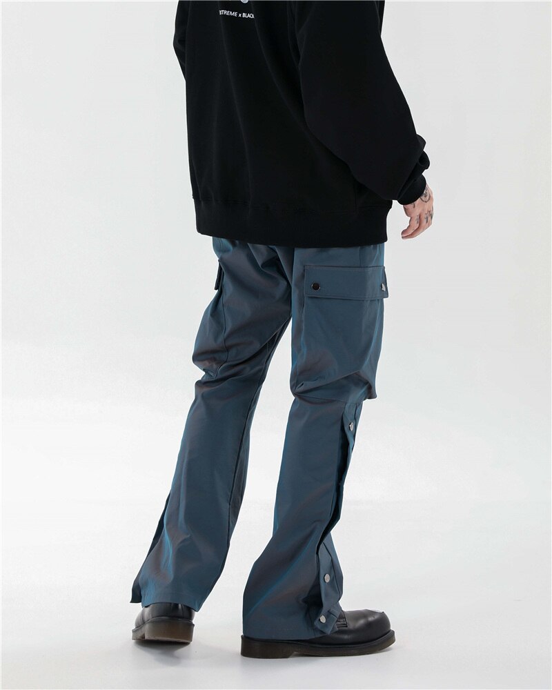 Mannen High Street Flare Broek Casual Lange Broek ... – Vicedeal