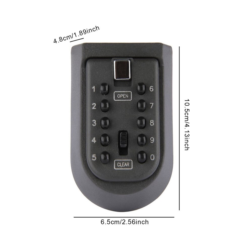 Key Safe Box Aluminium Alloy Wall Mounted Home Saf... – Grandado