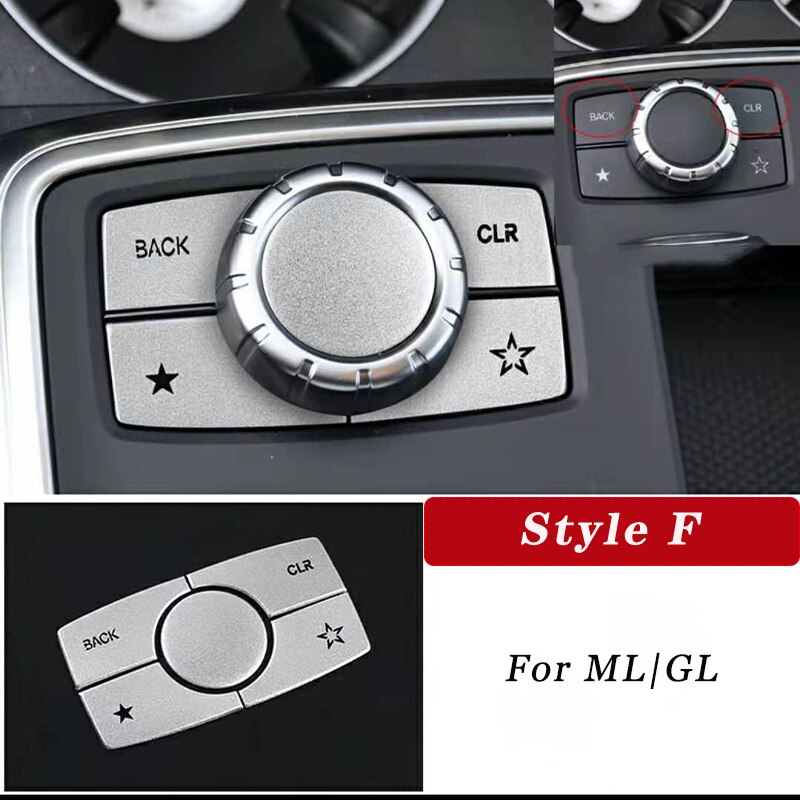 Car Multimedia Button Trim Cover Sticker For Merce... – Vicedeal